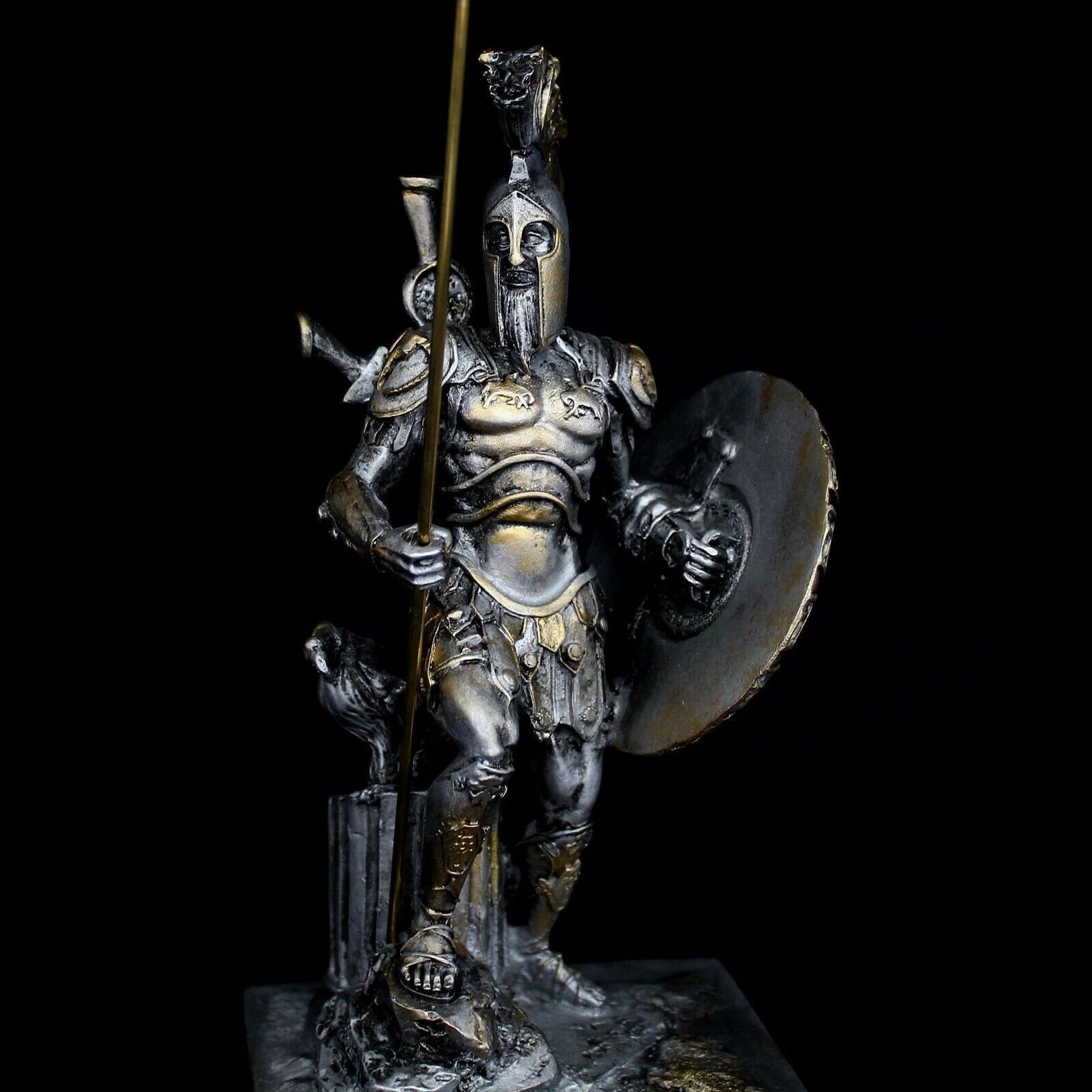 Ares God of War Statue Greek 9.10/23cm Silver Coloured Handmade ...