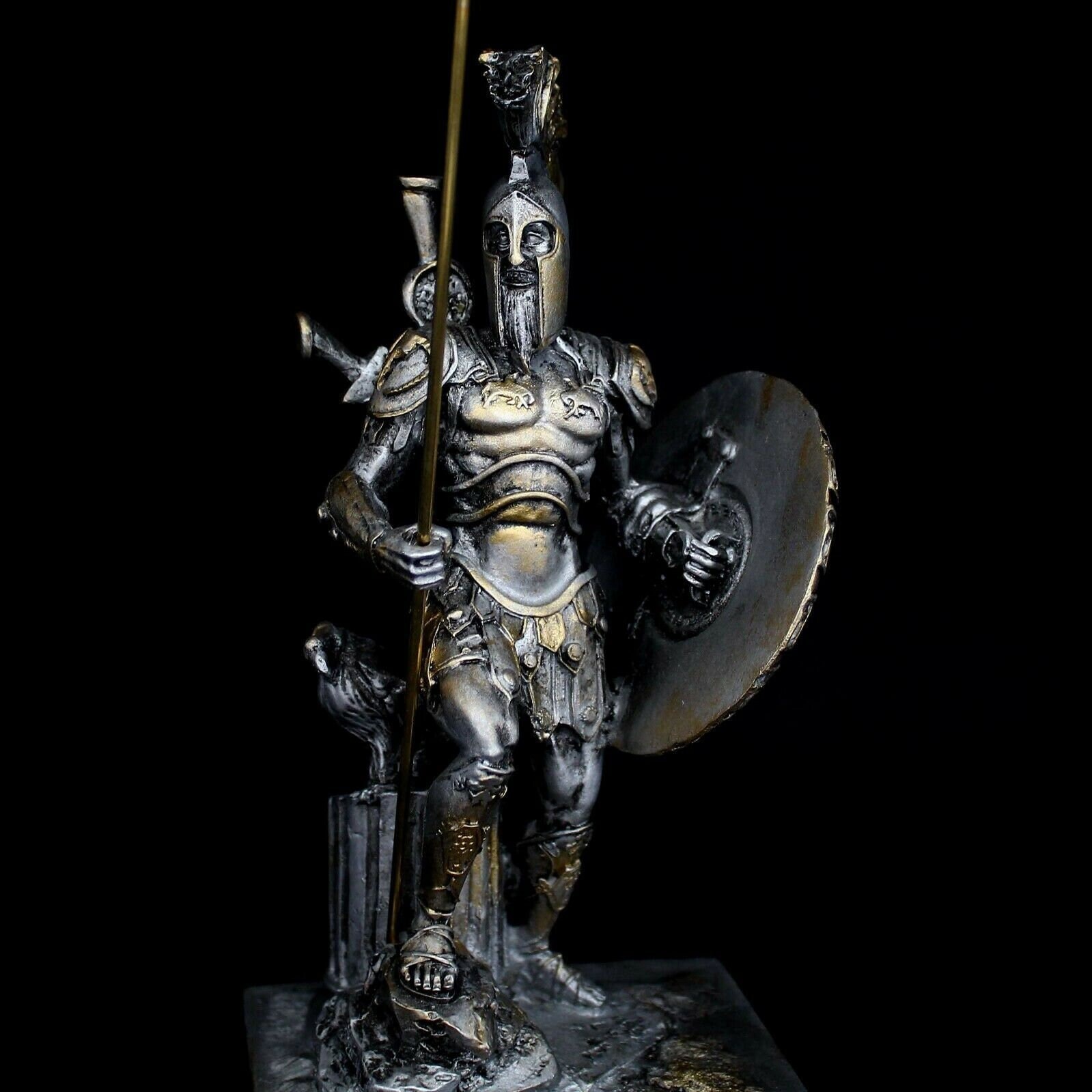 Ares God of War Statue Greek 9.10/23cm Silver Coloured Handmade ...