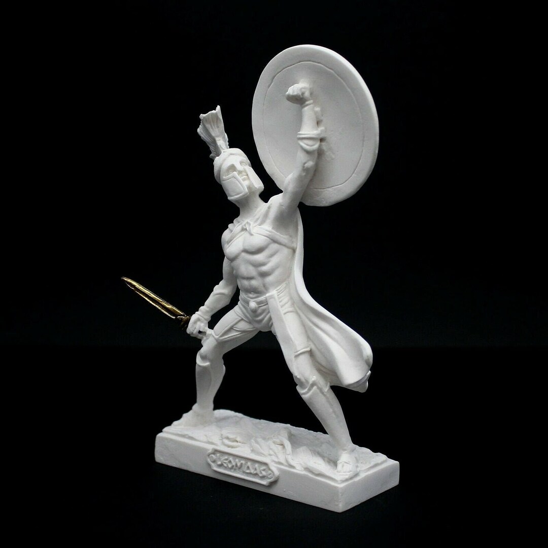 Leonidas Statue 300 Soldier Warrior Greek 6.90/17.50cm Handmade ...