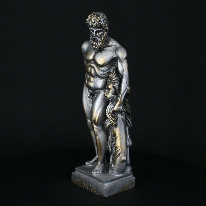 Hercules Greek Mythology Statue 8.30/21cm Silver - Etsy