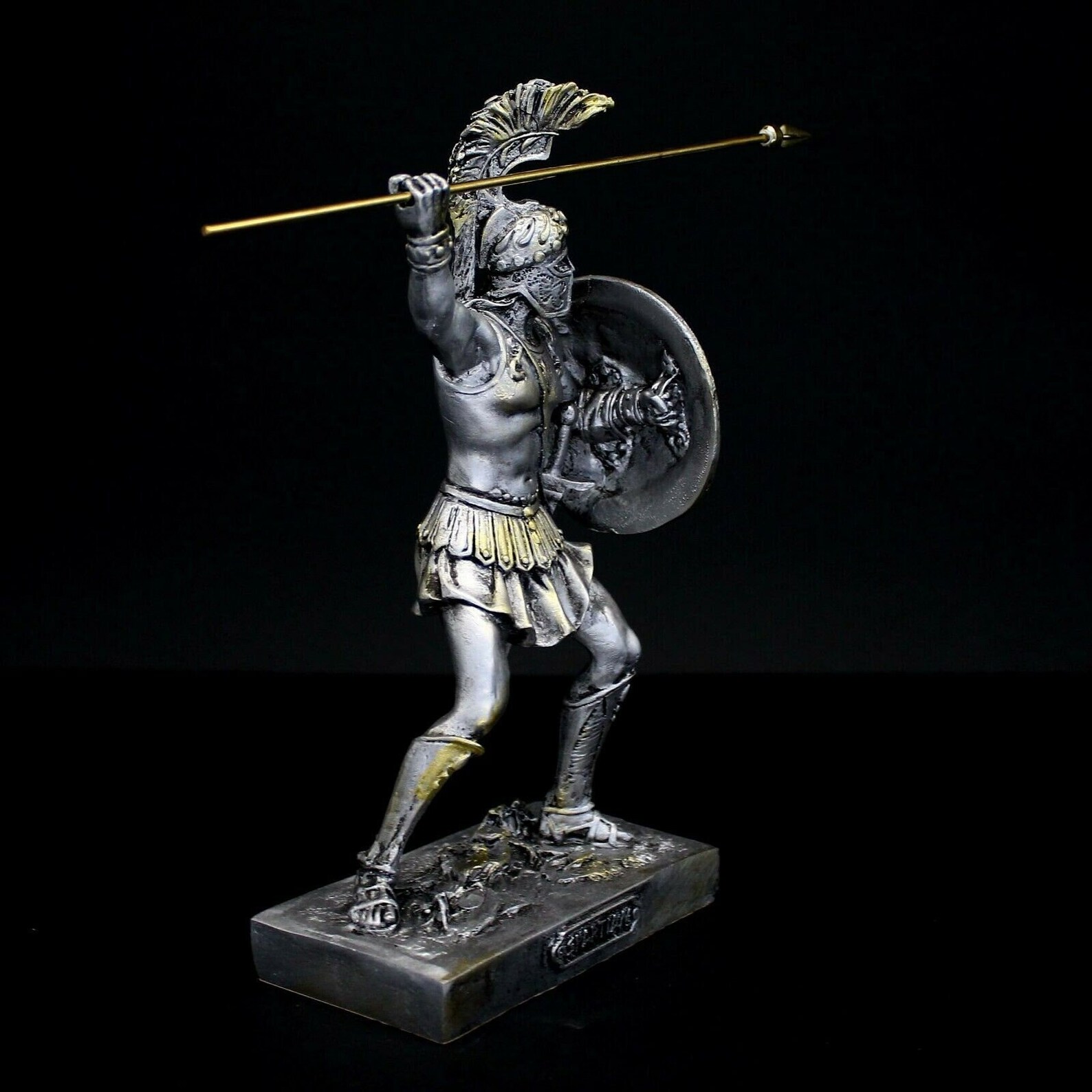 Spartan Statue Warrior Greek 8.30/21cm Silver Colour - Etsy