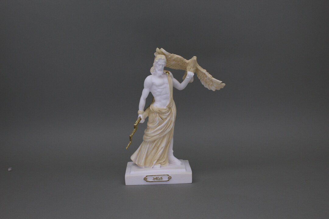 Zeus God Statue Ancient Greek Mythology Handmade Marble - Etsy