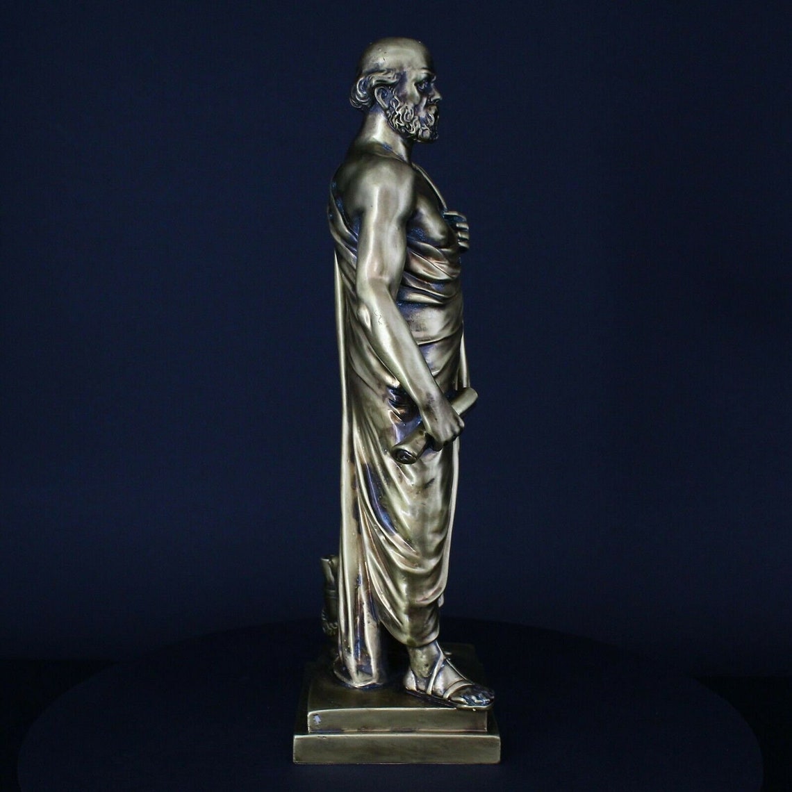 Solon Statue Philosopher Statesman 11.90/30cm Handmade - Etsy