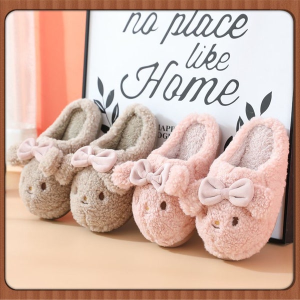 Bunny Slippers - Etsy