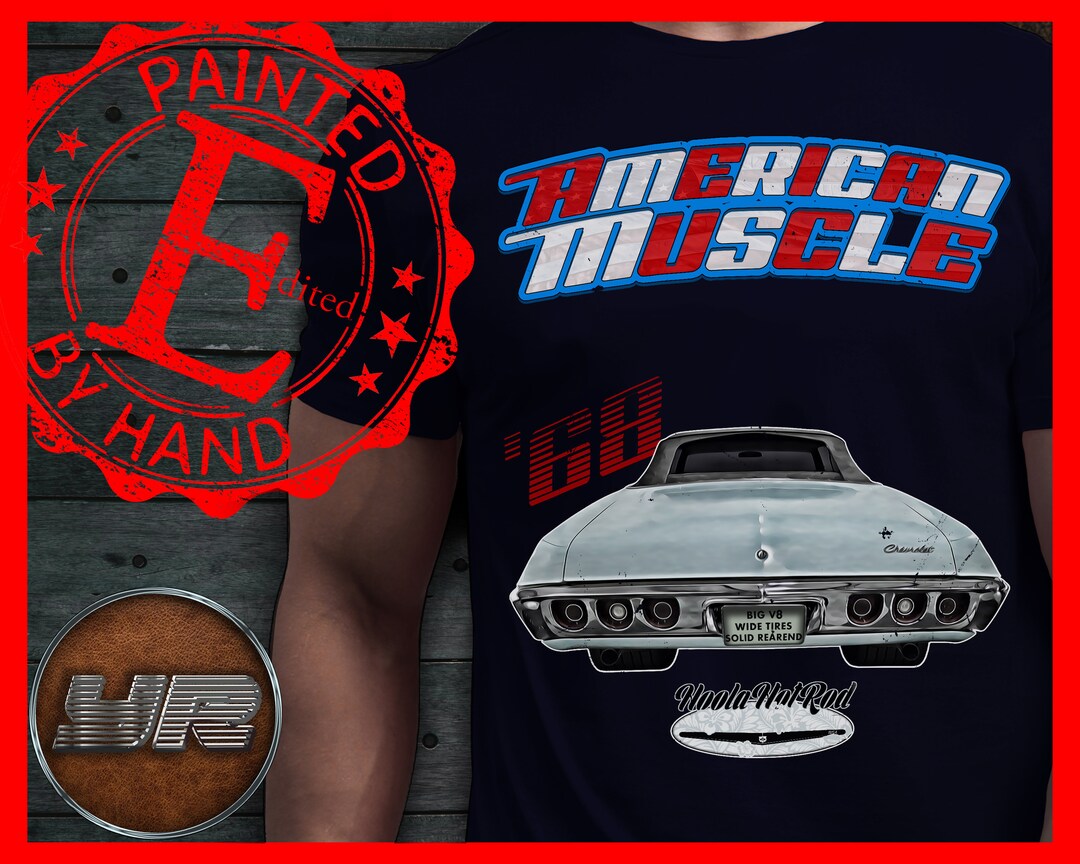 1968 Impala SS Convertible T-shirt,68 Impala Convertible,hoola Hotrod ...