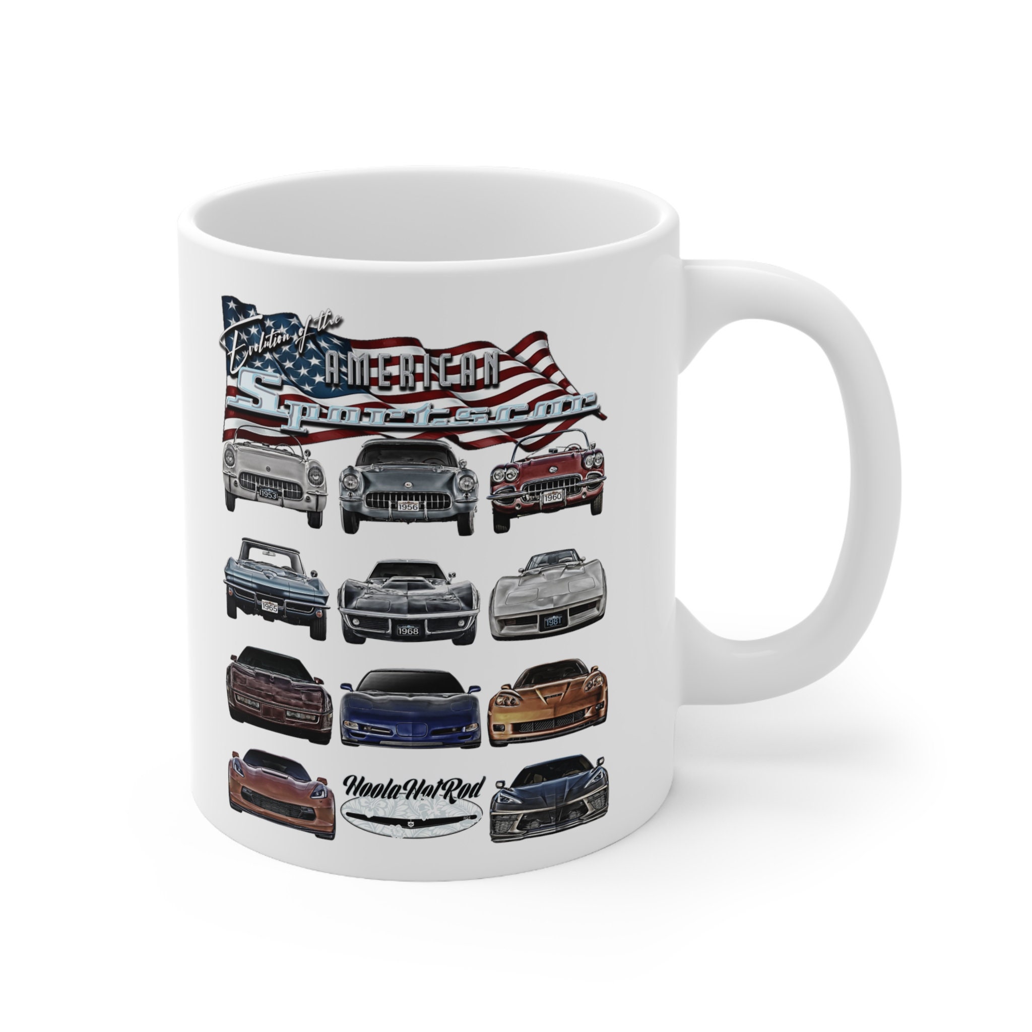 Evolution of the Vette Coffee Mug,american Sportscar,sports Car Mug ...