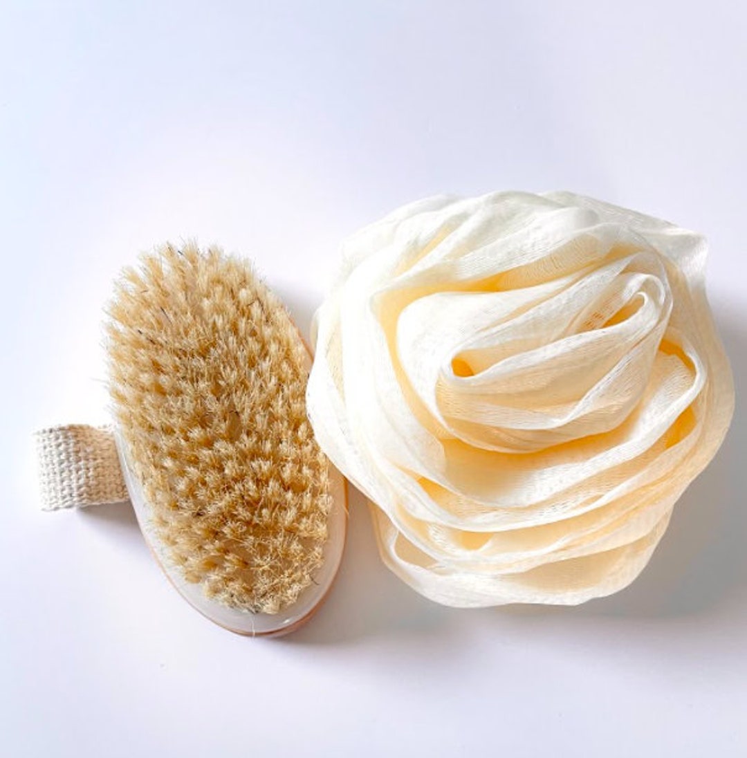 Valentines Day Gift, Loofah, Dry Brush, Bath Sponge, Exfoliate Kit ...