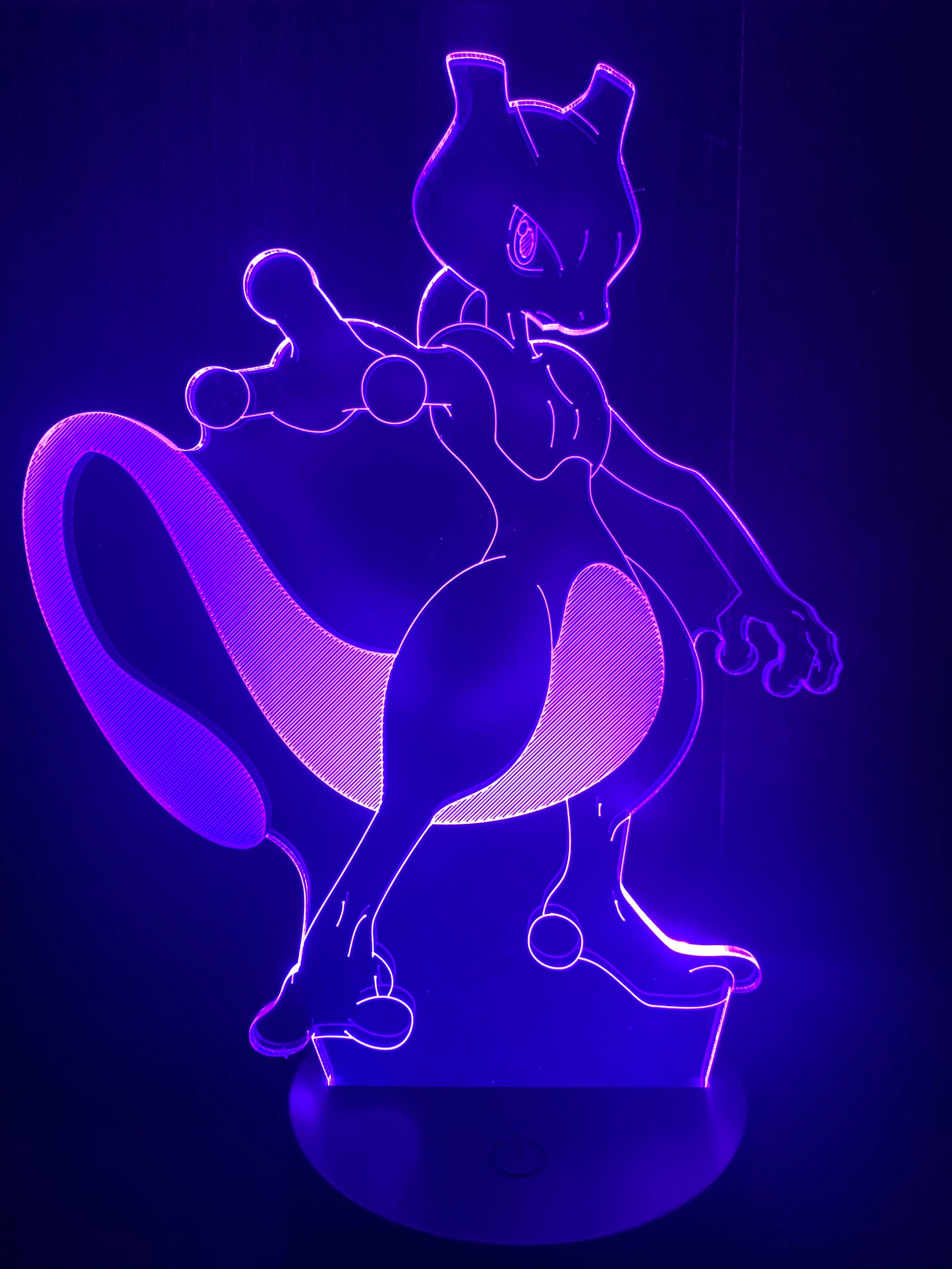 Mewtwo 3D LED Lamp | Etsy