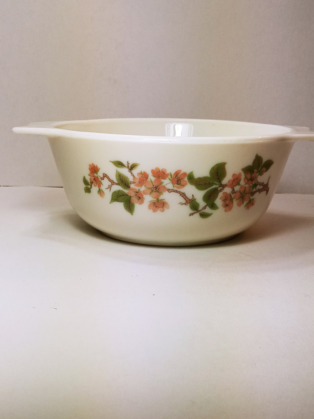 Pyrex Casserole Dish, "cherry Blossum" Floral Pattern, Aka "lisa", Great Condition, 1 Pint ...