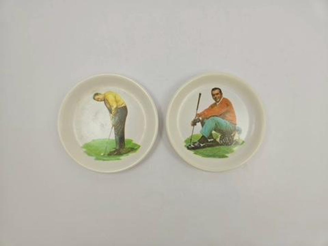 Vintage Set of 4 Golf Themed "wilson" Melamine Coasters, Very Vintage ...