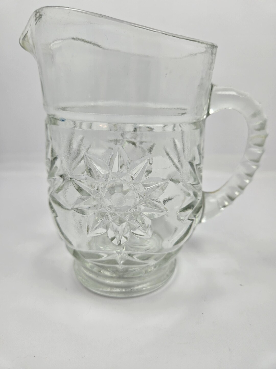 Vintage Anchor Hocking Pitcher or Jug W/ Starburst Pattern, Excellent ...