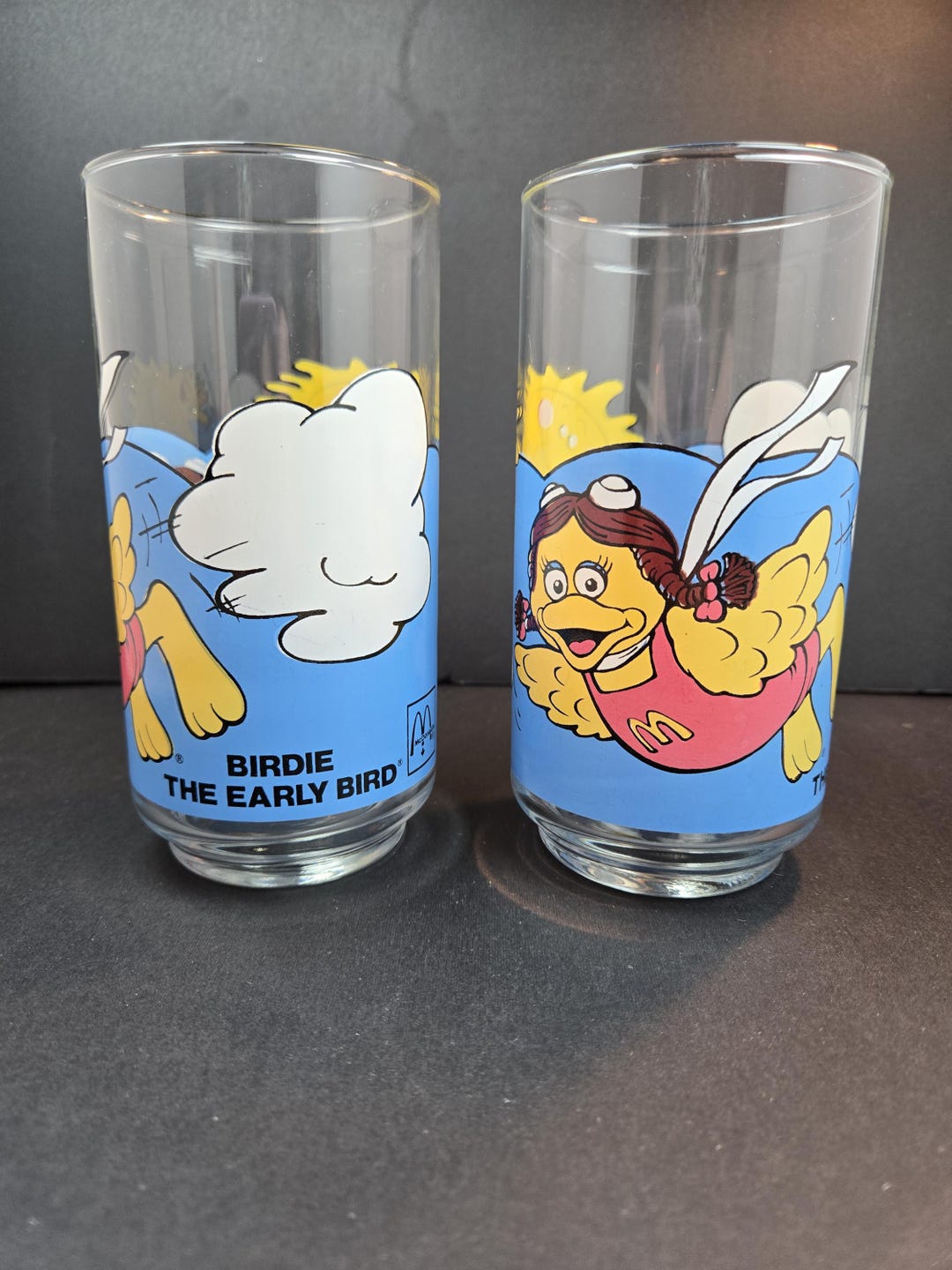 Rare! 2 Mcdonalds Glasses With "birdie the Early Bird", Identical ...