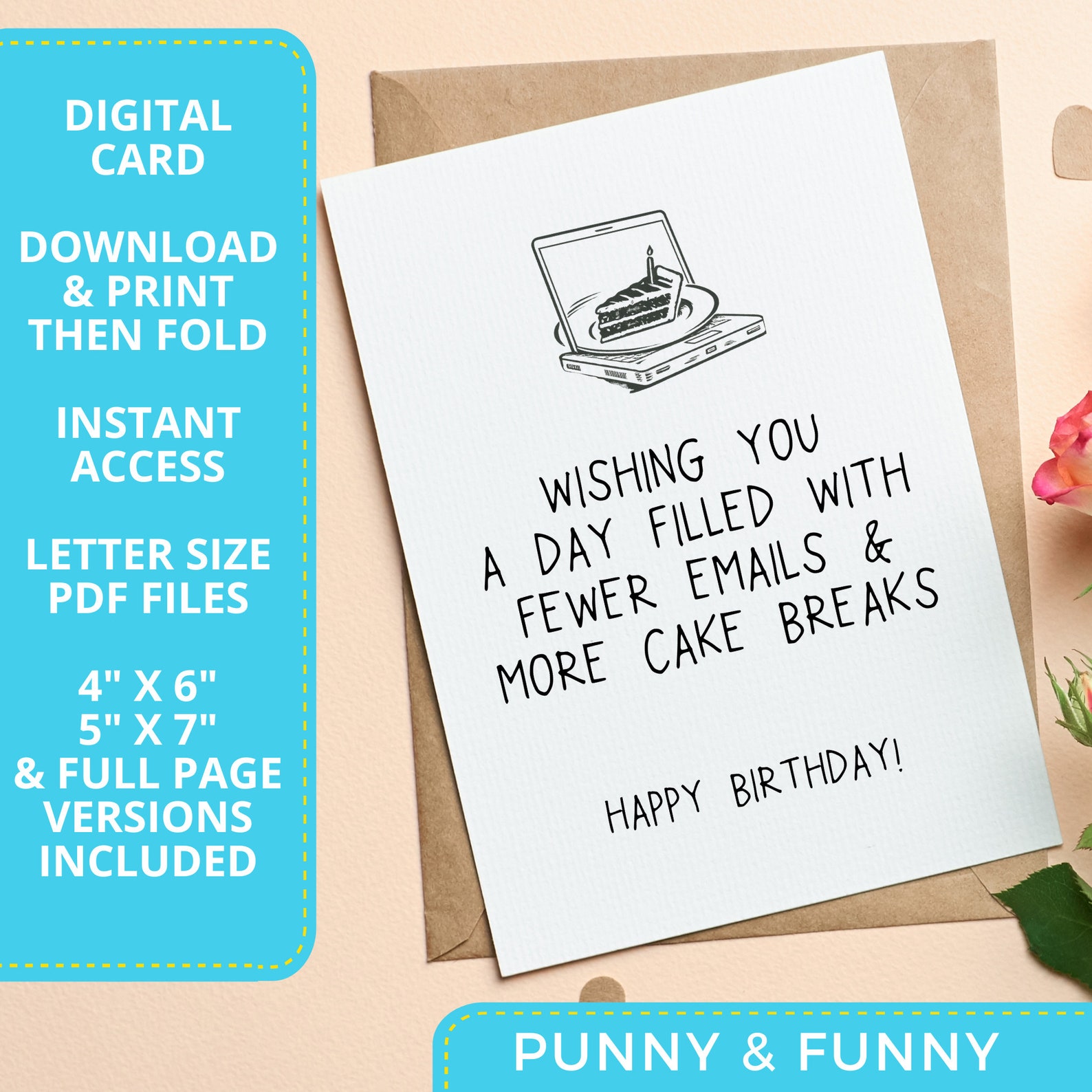 Coworker Birthday Card Office Birthday Work Bestie Birthday Work Card ...