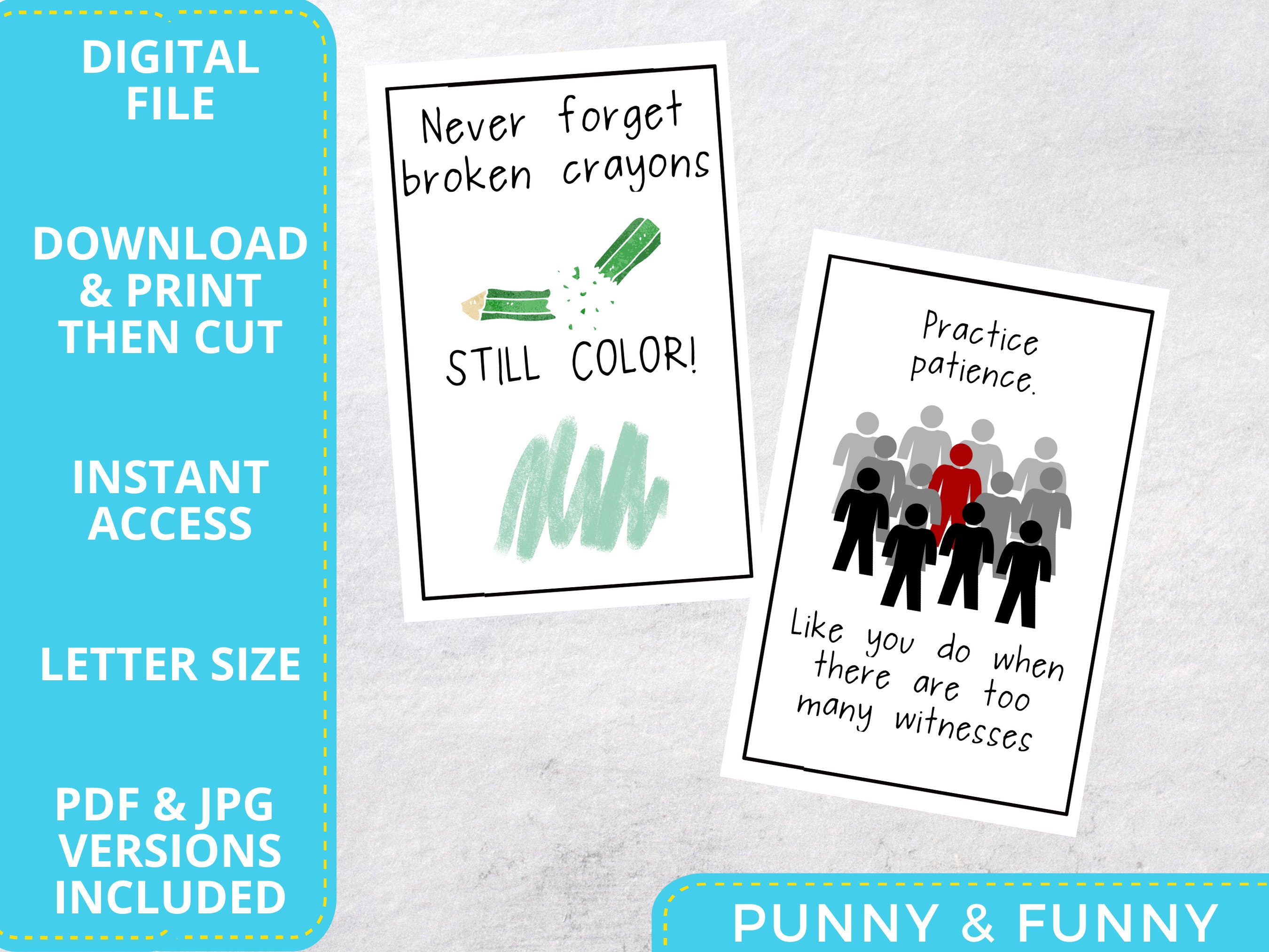 Funny Affirmation Cards Printable Master Set of 48 | Sarcastic ...