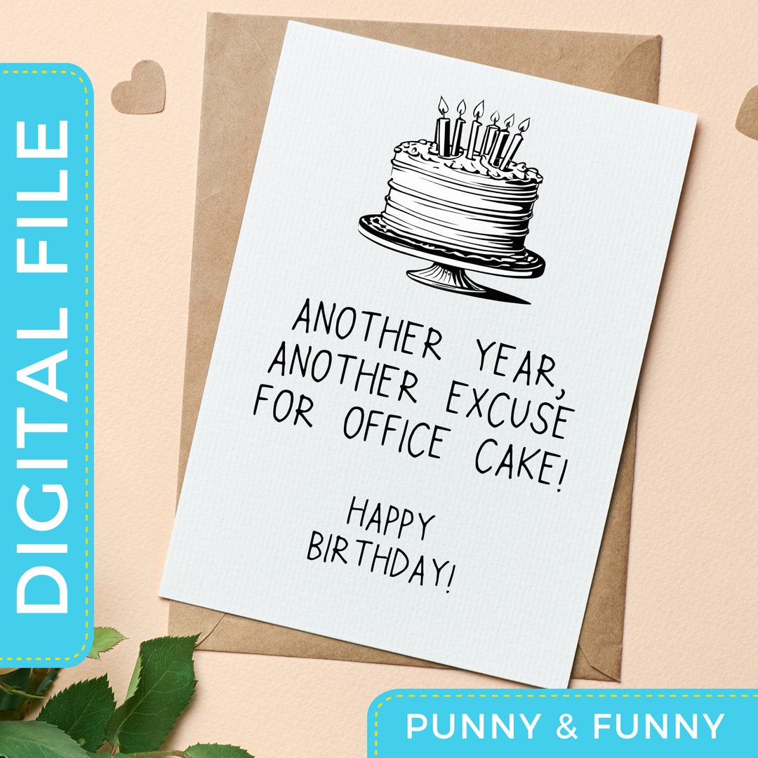 Coworker Birthday Card | Office Birthday | Work Bestie | Birthday Work ...