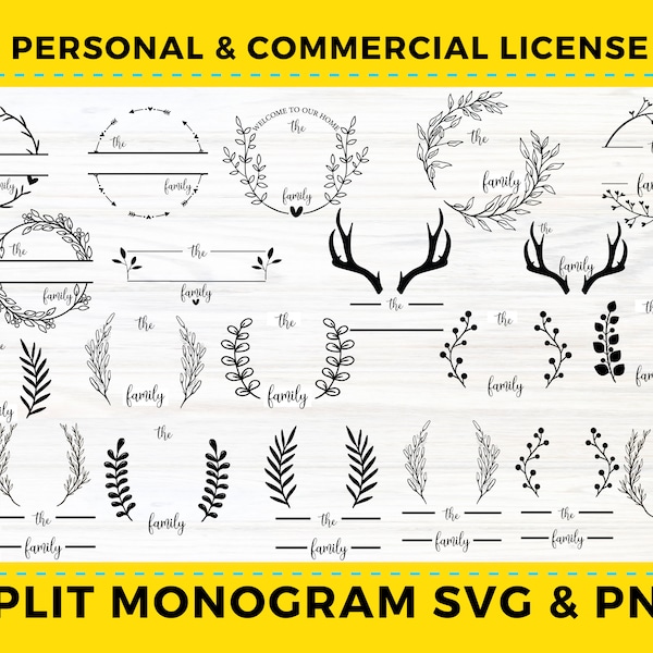 Last Name Svg - Etsy