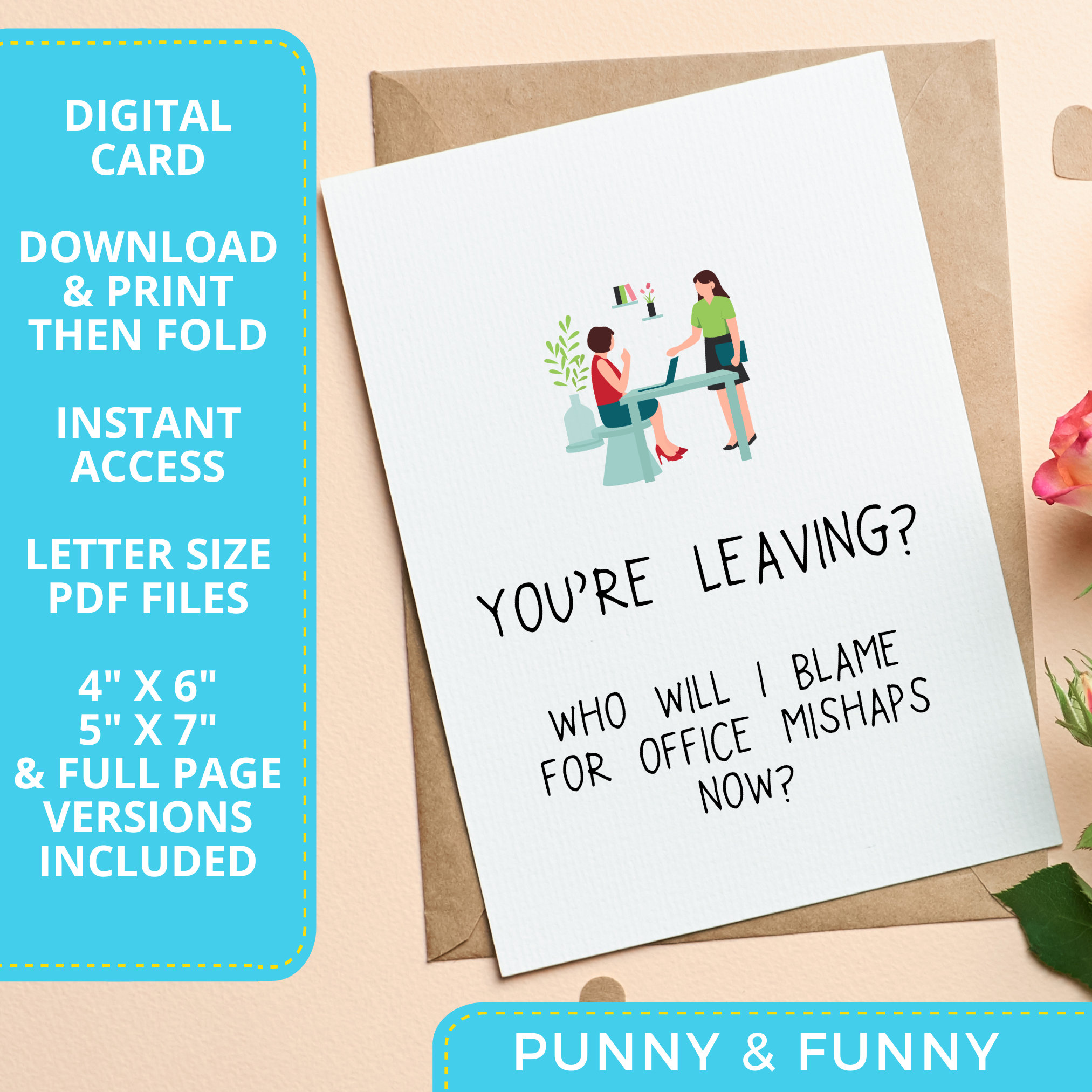 Coworker Leaving Card | Farewell Card | Funny Goodbye Card | Goodbye ...