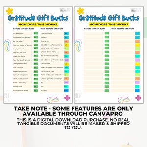 Editable Kids Reward Bucks | Printable | Mom Bucks, PDF Reward System ...