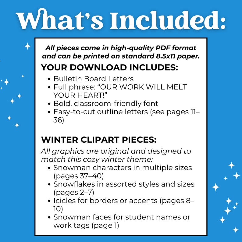 Winter Bulletin Board Kit | Classroom Decor | January Board | Printable ...