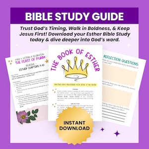 Esther Bible Study Guide: Christian Women's 4-week Curriculum (digital ...