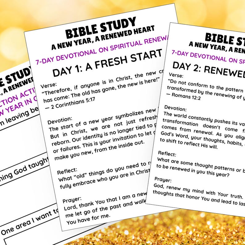 New Year Devotionals | Bible Study Guide | Christian Devotional for ...