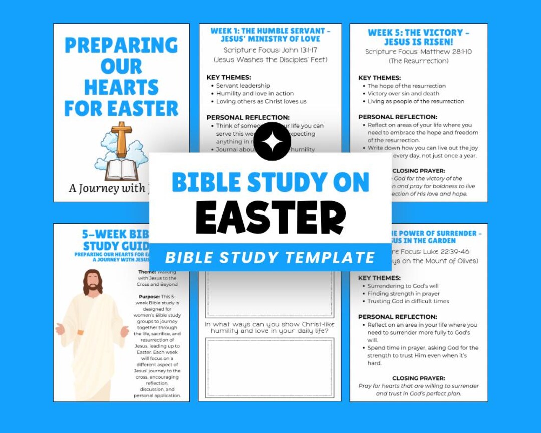 Easter Bible Study Guide: 5-week Christian Devotional (digital) - Etsy