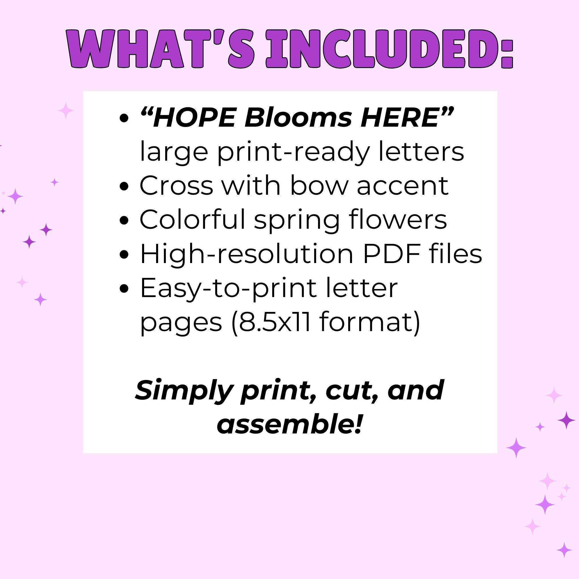 Hope Blooms Here Spring Bulletin Board Kit | Christian Classroom Decor ...