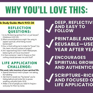 Mark 11:12-26 Bible Study Guide – Fig Tree, Faith & Prayer (digital ...