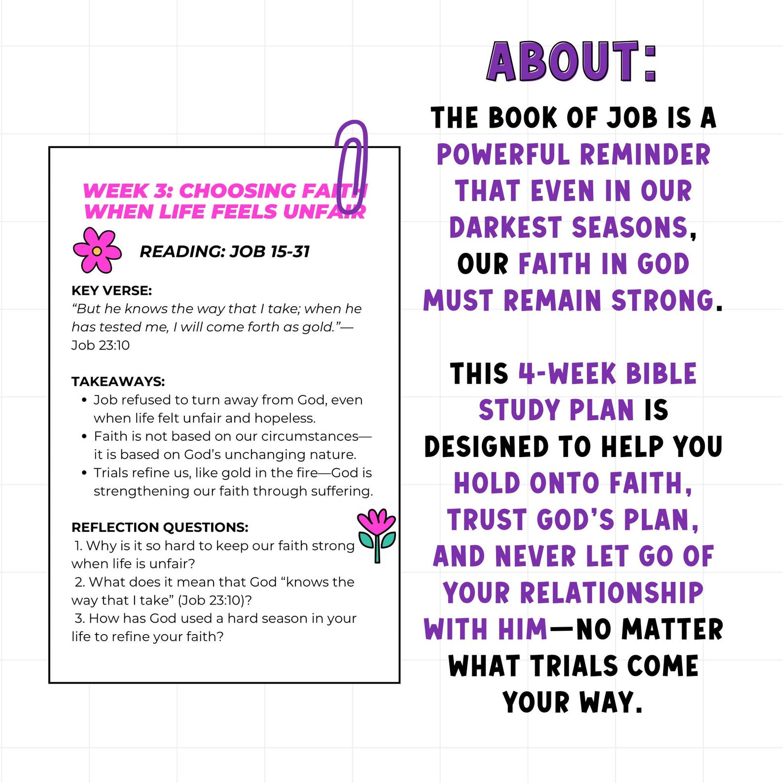 Bible Study | Old Testament | Bible Journaling | Bible Template ...
