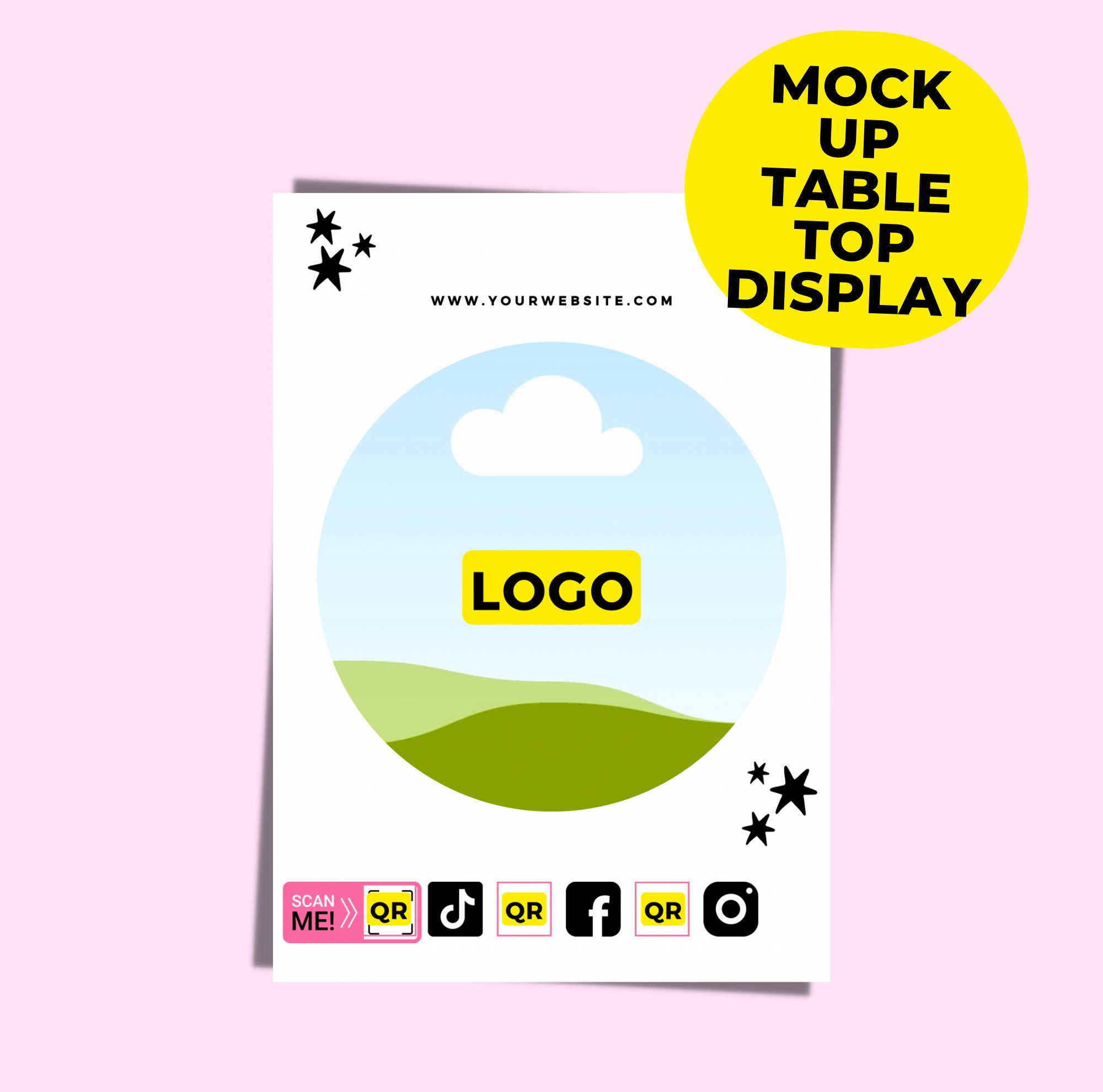 Small Business Sign Bundle: Vendor Table Canva Templates (digital ...