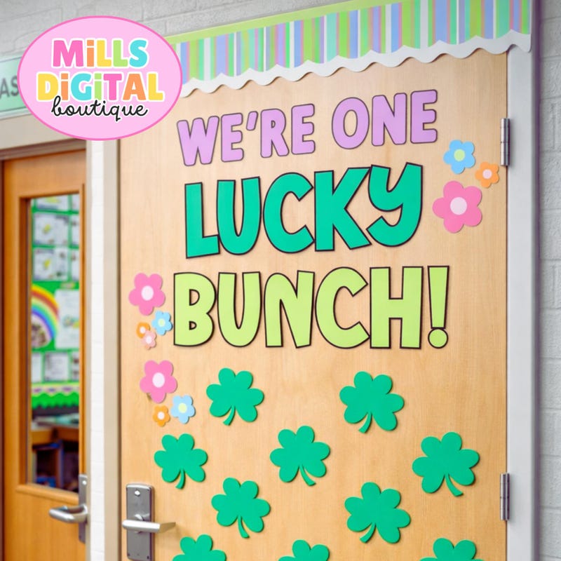 St Patricks Day Door Decor for School - Etsy