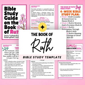 Ruth Bible Study Guide | Printable Women’s Bible Study | Sunday School ...