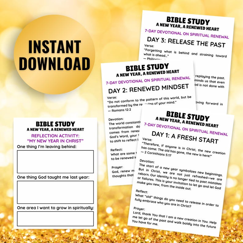 New Year Devotionals | Bible Study Guide | Christian Devotional for ...