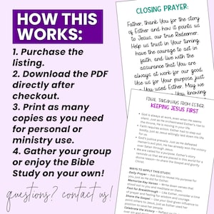 Esther Bible Study Guide: Christian Women's 4-week Curriculum (digital ...