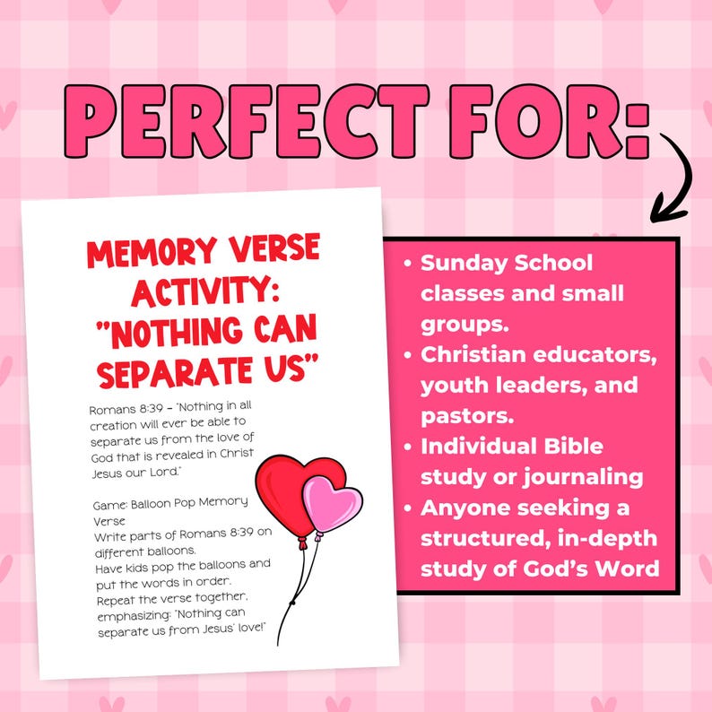Valentine's Day Sunday School Lesson: Jesus' Love (digital PDF) - Etsy