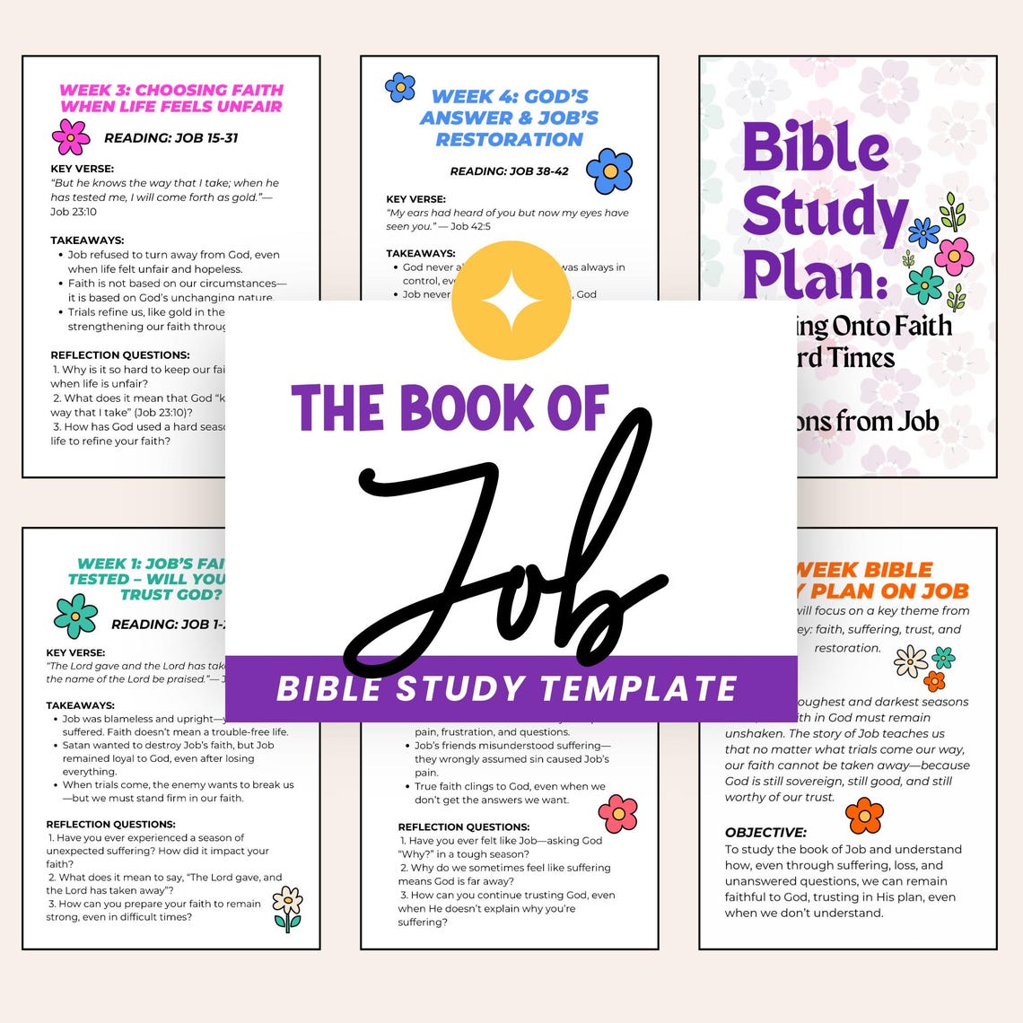 Bible Study | Old Testament | Bible Journaling | Bible Template ...