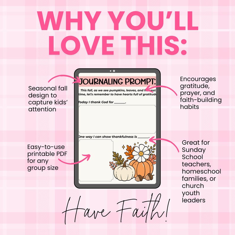 Fall Gratitude Bible Study for Kids: Christian Printable (digital ...