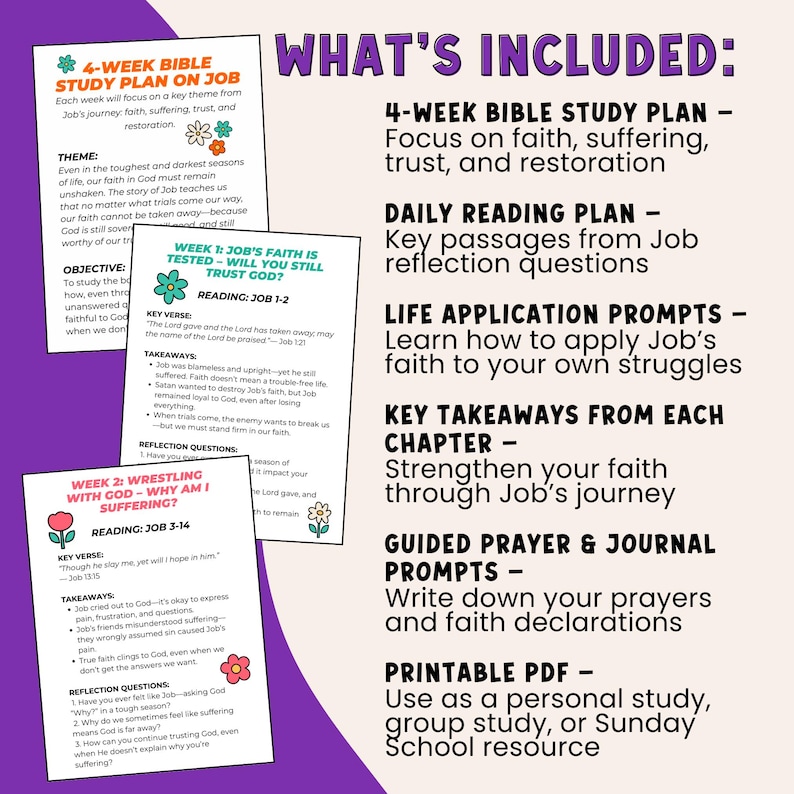 Bible Study | Old Testament | Bible Journaling | Bible Template ...