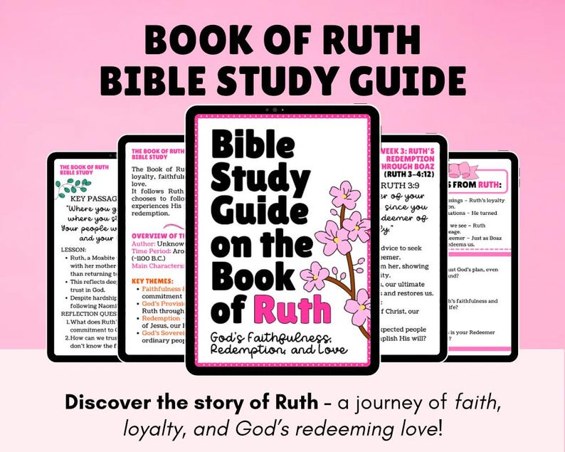 Ruth Bible Study Guide | Printable Women’s Bible Study | Sunday School ...