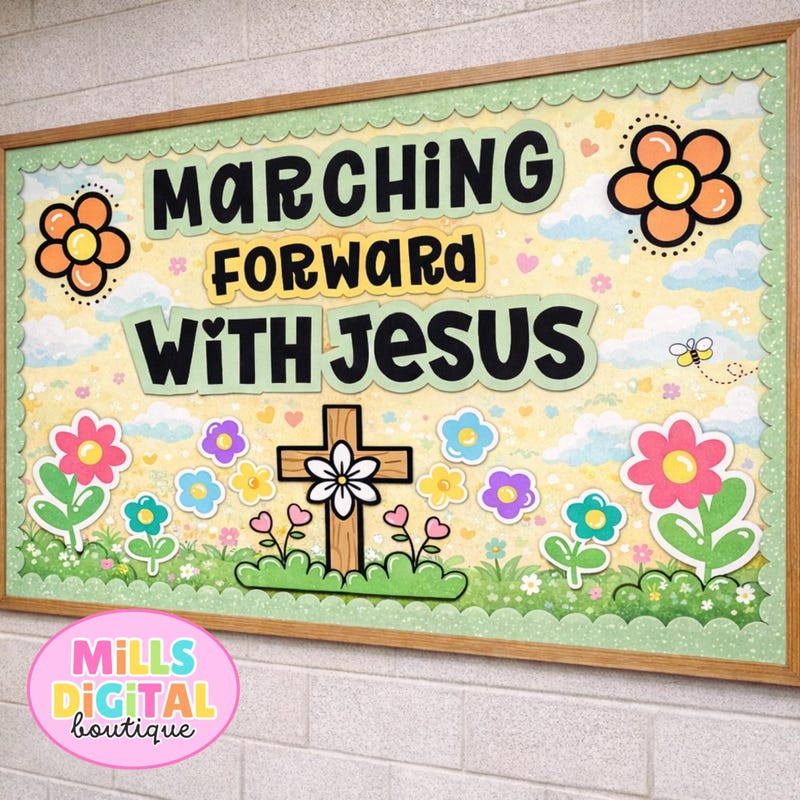 Spring Christian Bulletin Board Ideas - Etsy