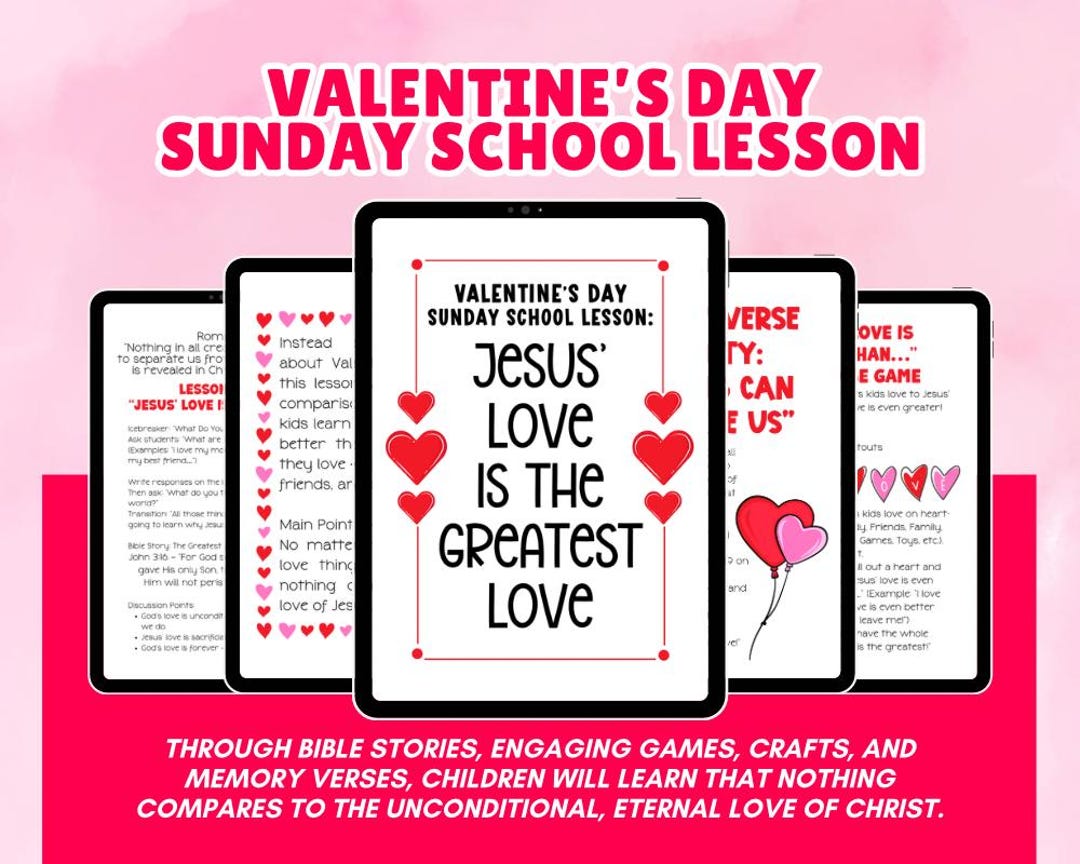 Valentine’s Day Sunday School Lesson | Bible Study | Bible Journal ...