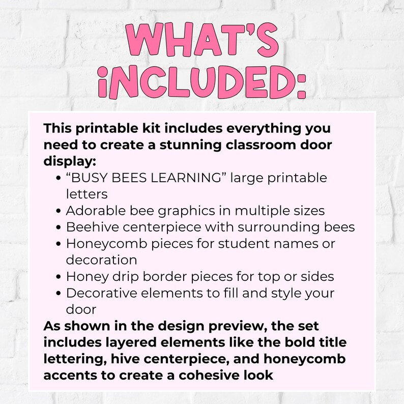 Busy Bees Learning Classroom Door Decor Kit | Spring Bee Bulletin Board ...