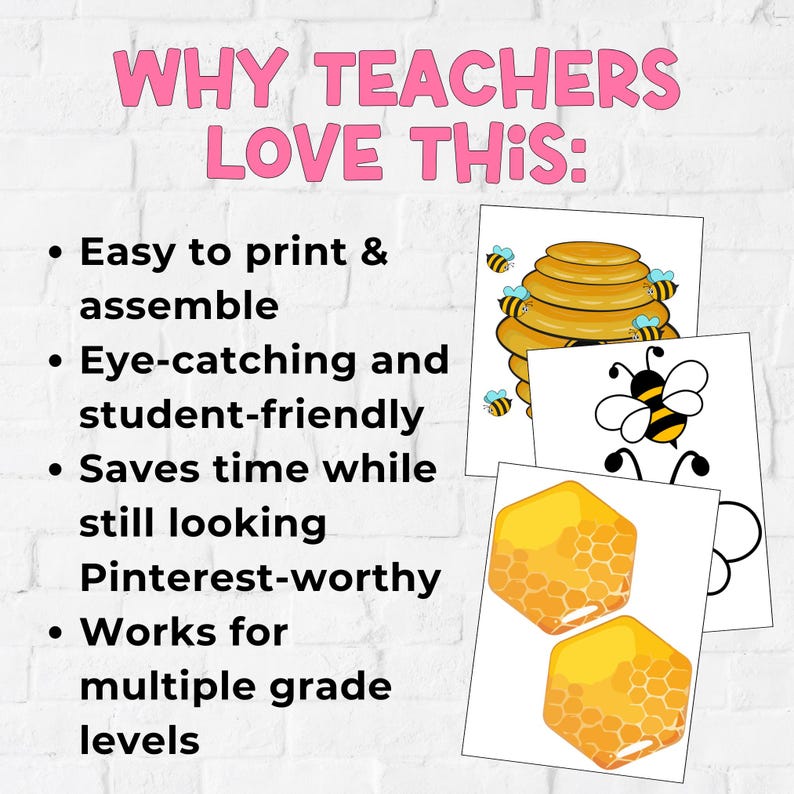 Busy Bees Learning Classroom Door Decor Kit | Spring Bee Bulletin Board ...