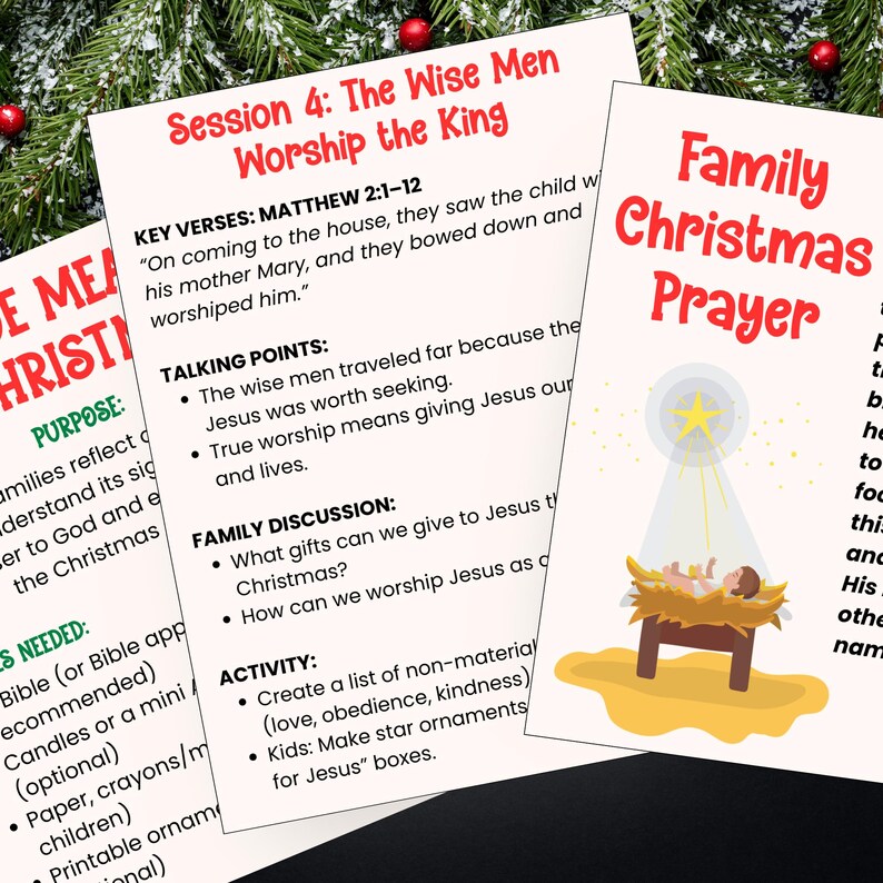 The True Meaning of Christmas | Family Bible Study Printable (digital ...