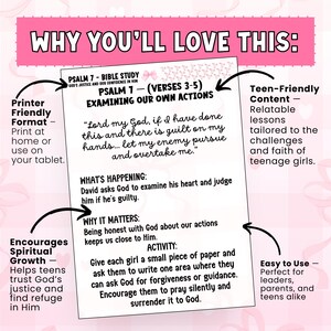 Teen Girls Bible Study: Psalm 7 Printable Guide (digital Download) - Etsy