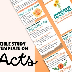Book of Acts Bible Study Guide | Holy Spirit Study | Christian Printable | Digital Download ...