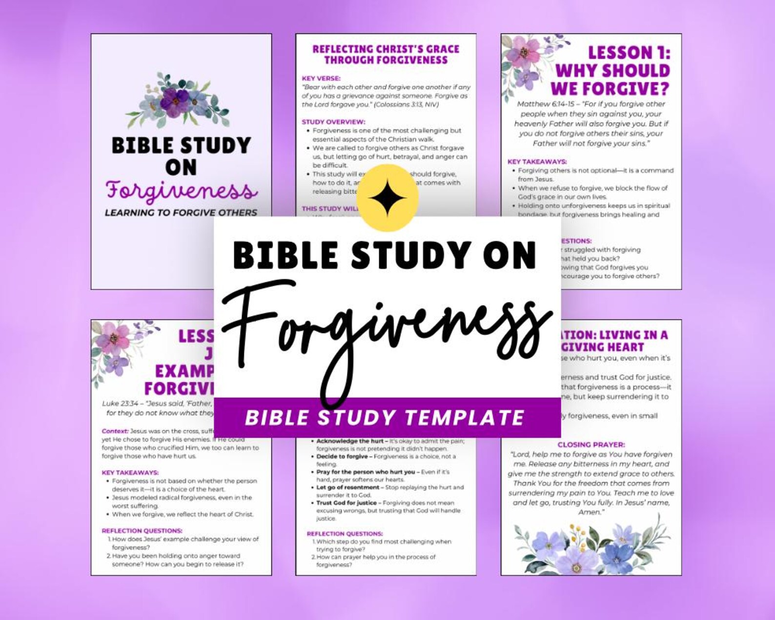 Forgiveness Bible Study Guide | Printable Christian Devotional ...