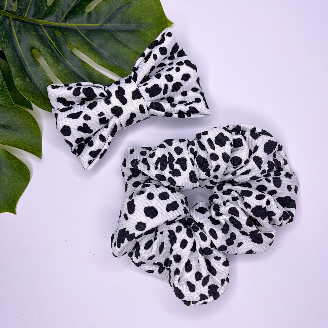 Dalmatian Bow, Bow Tie and Scrunchies. Handmade Gifts. Matching. Adults ...