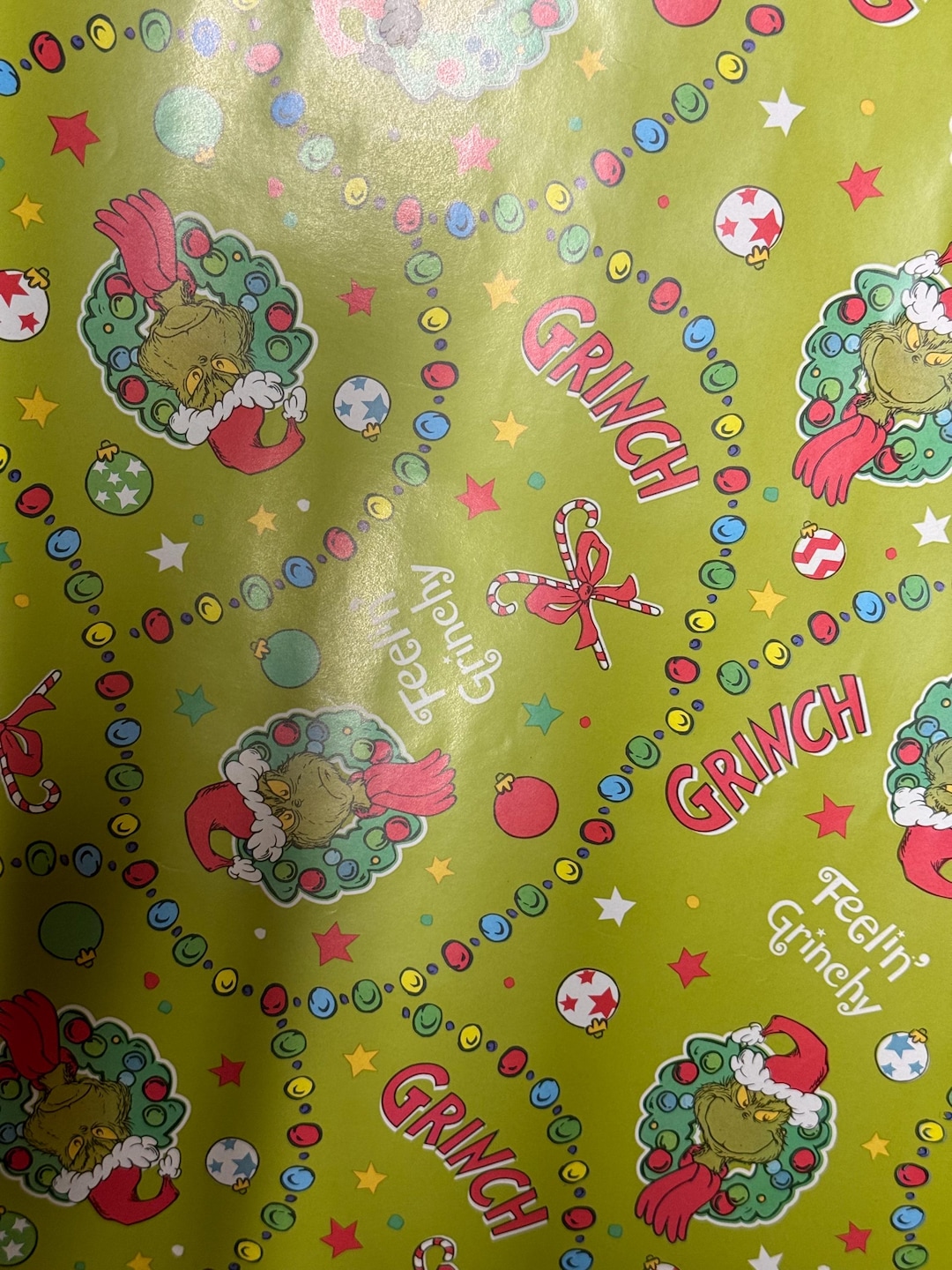 Christmas Wrapping Paper Grinch - Etsy