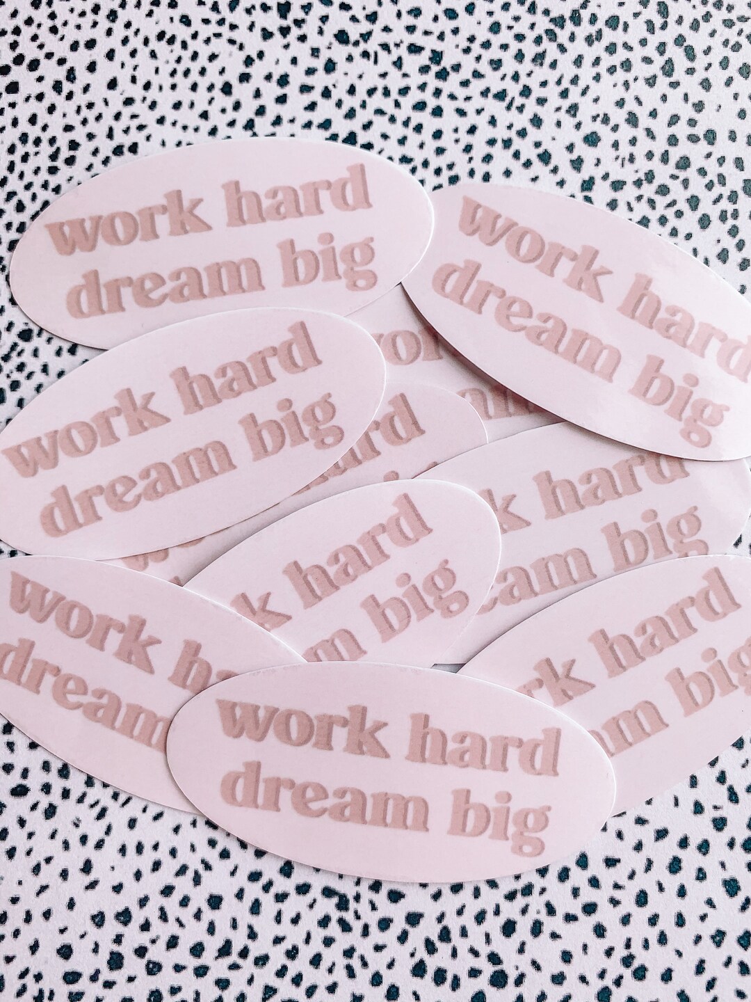 Work Hard Dream Big Boho Sticker - Etsy